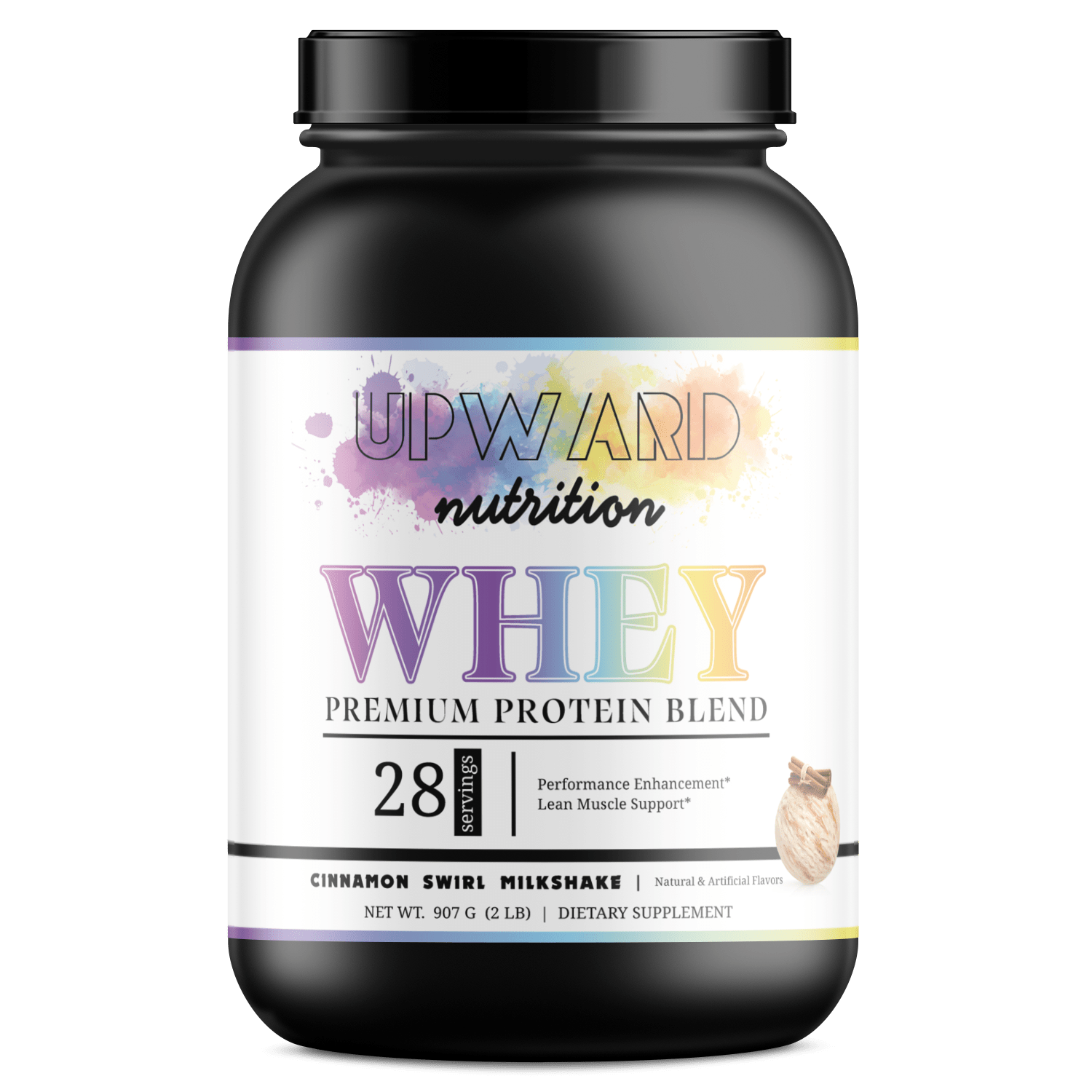 Build Premium Whey Protein Blend Cinnamon Swirl 2lb - Upward Nutrition